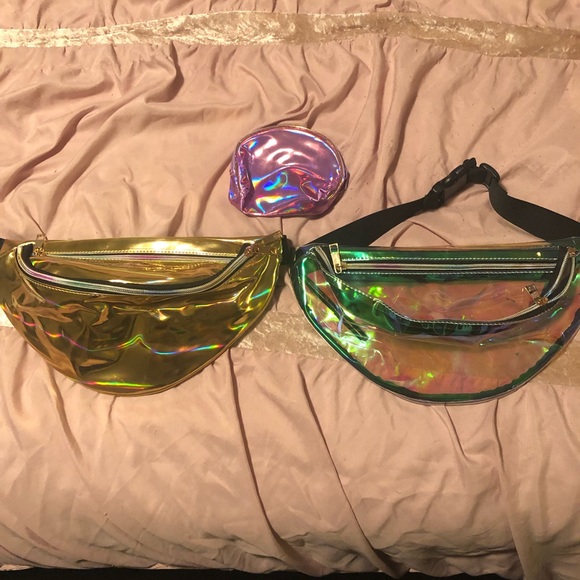 Bags | 2 Fanny Packs With A Coin Pouch | Poshmark